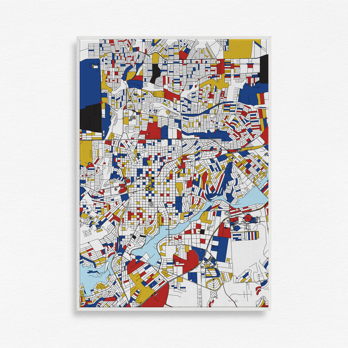 Mondrian Map – Jumig
