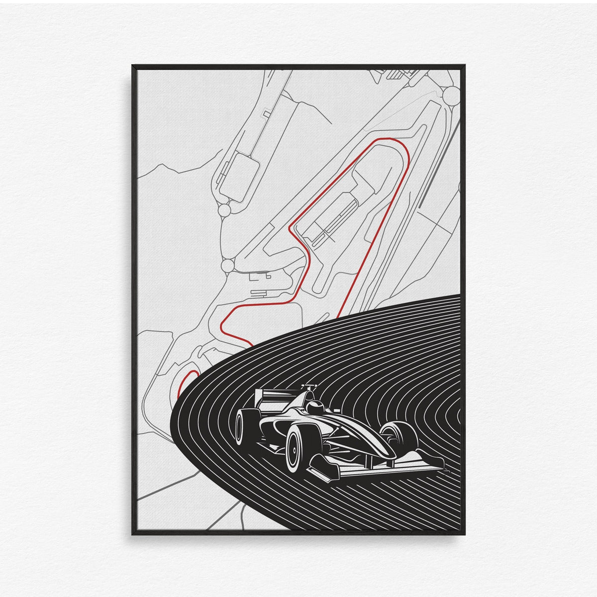 Race Rhythm Canvas Wall Art Painting – Jumig